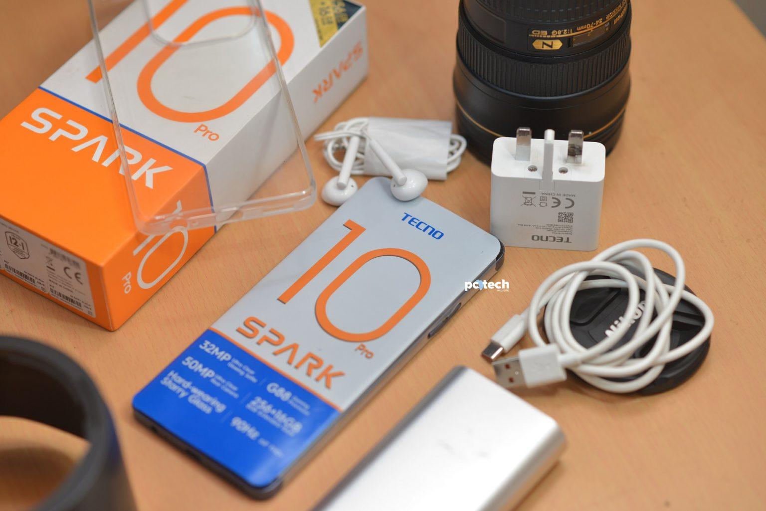 Tecno Spark 10 Pro: Inside The Box and Quick Review